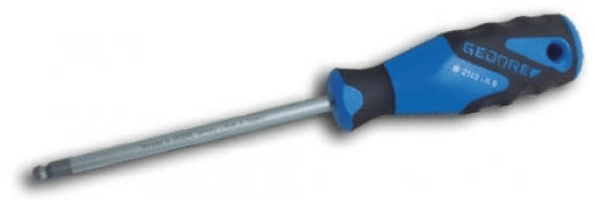 Chave Allen Reta Abaul Reto 5X 200Mm 2163BK5MM Gedore - Dimensional