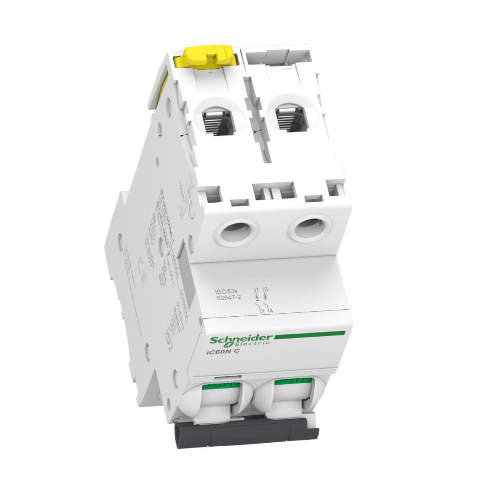 Disjuntor Mini Bipolar 25A 240V Curva D A9F75225 Schneider - Dimensional