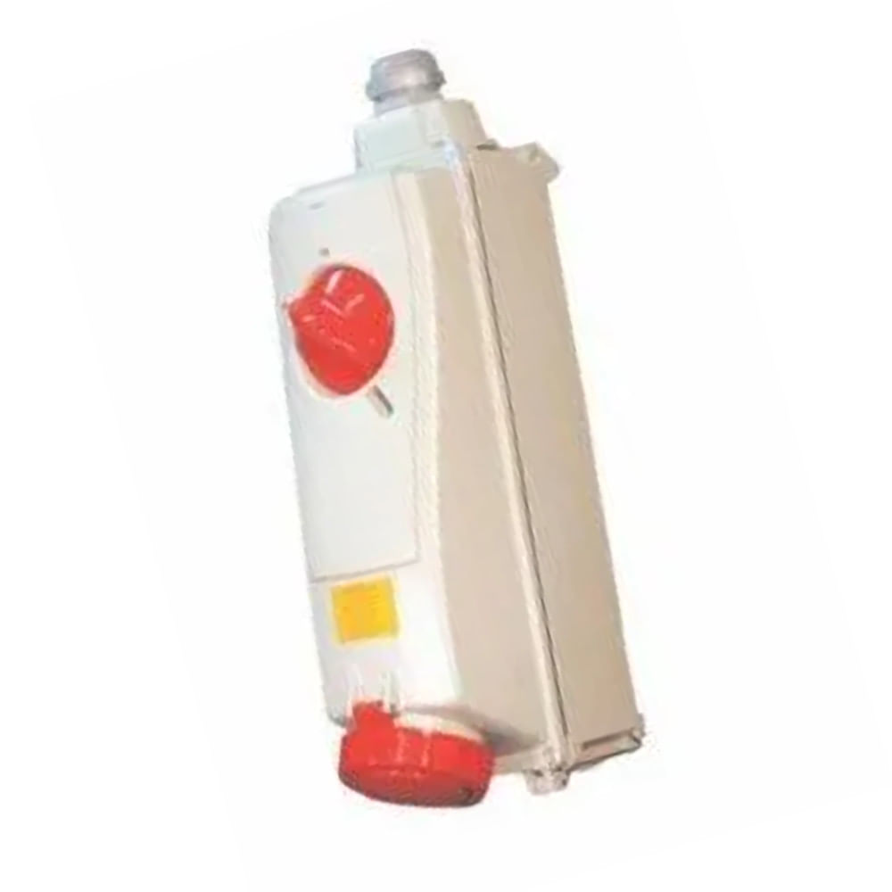 Tomada Sobrepor Fêmea 3 Polos + Neutro + Terra 125A 440V Vermelha Com ...