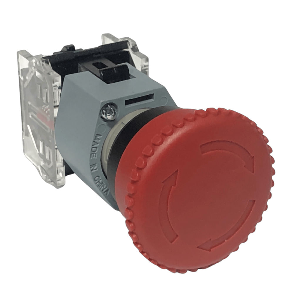 Botão Emergencia 40mm Metálico 1NF 3SB71301HB201CA0 Siemens - Dimensional