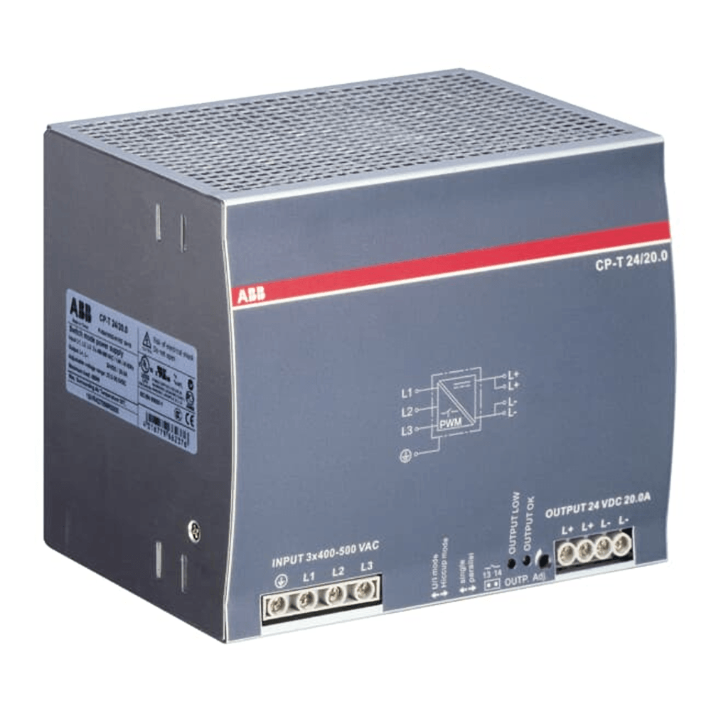 Fonte De Alimentação Trifásica 400 500V 24Vcc 20A CPT24200 ABB ...