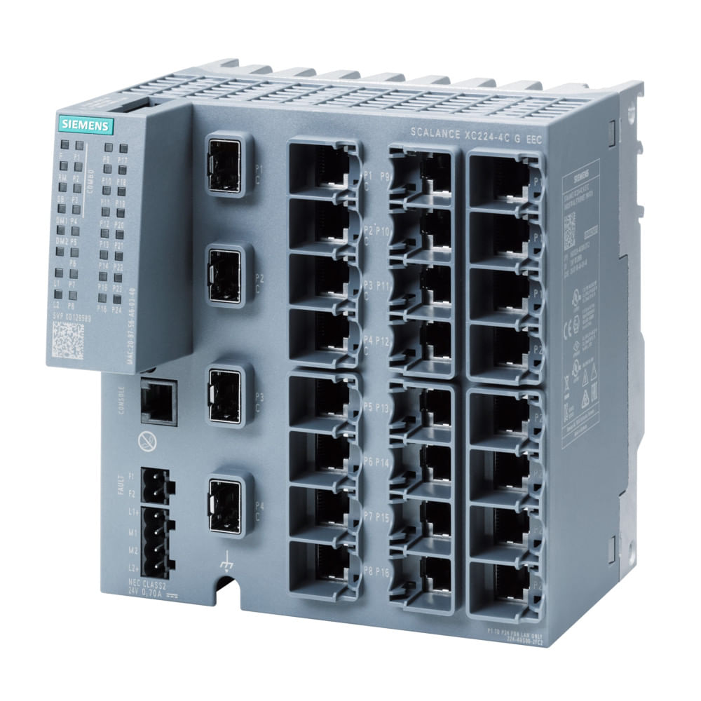 Modulo Scalance Rj45 Xc224-4C 6GK52244GS002FC2 Siemens - Dimensional