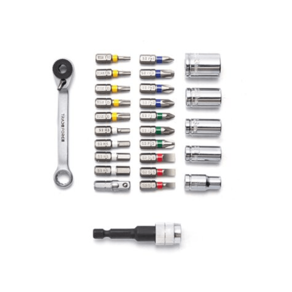 Kit De Bits Soquetes 27 Peças 0001490002 TradeForce - Dimensional