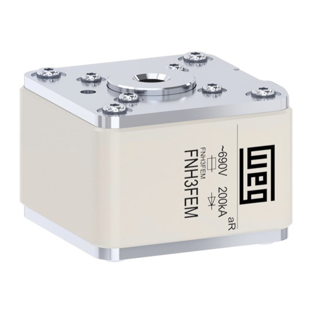 Fusivel Nh 3 135V 800A 200Ka FNH3FEM 800Y A Weg - Dimensional