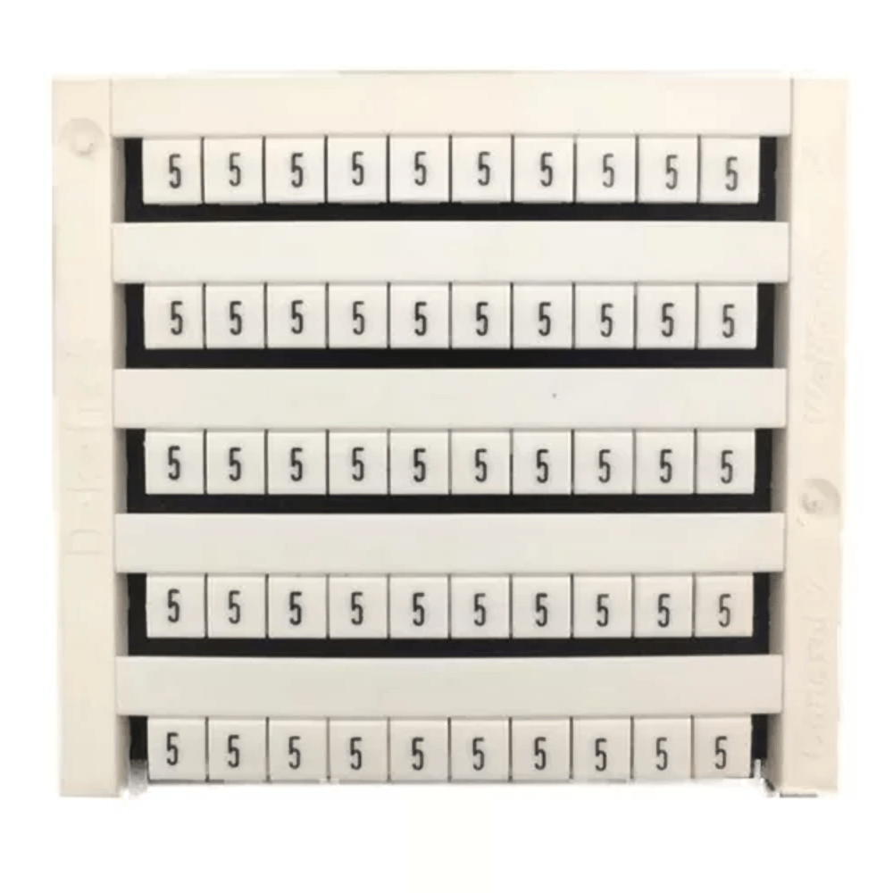 Identificador Pa Branco 5Mm Sinal + Dekafix DEKAFIX 5 GW Weidmuller ...