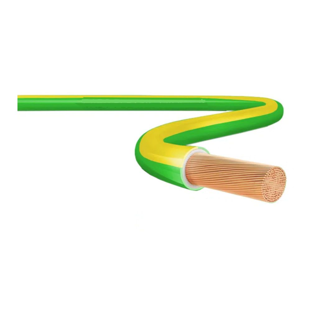 Cabo Flexivel 750V 70G Pvc 10Mm2 Verde Amarelo - Dimensional