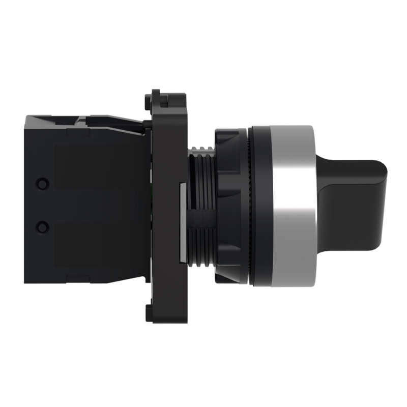 Comutador Knob Curto 2 Posições Preto 22mm|Dimensional - Dimensional