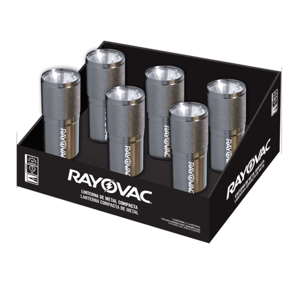 Lanterna Metálica LED 3 Pilhas AAA 18 Lumens ROVMLHV326H Rayovac ...