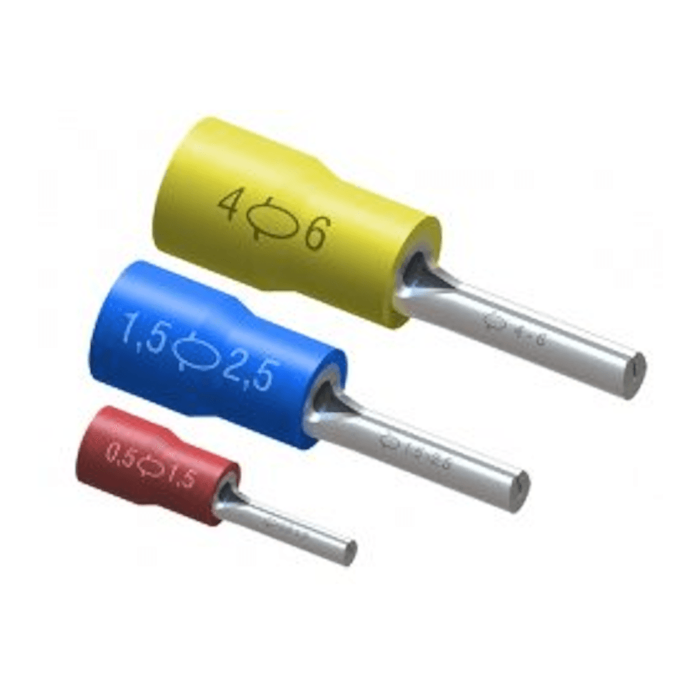 Terminal Elétrico Pino Pré-Isolado 10mm2 Vermelho - TPP1015 - Intelli ...